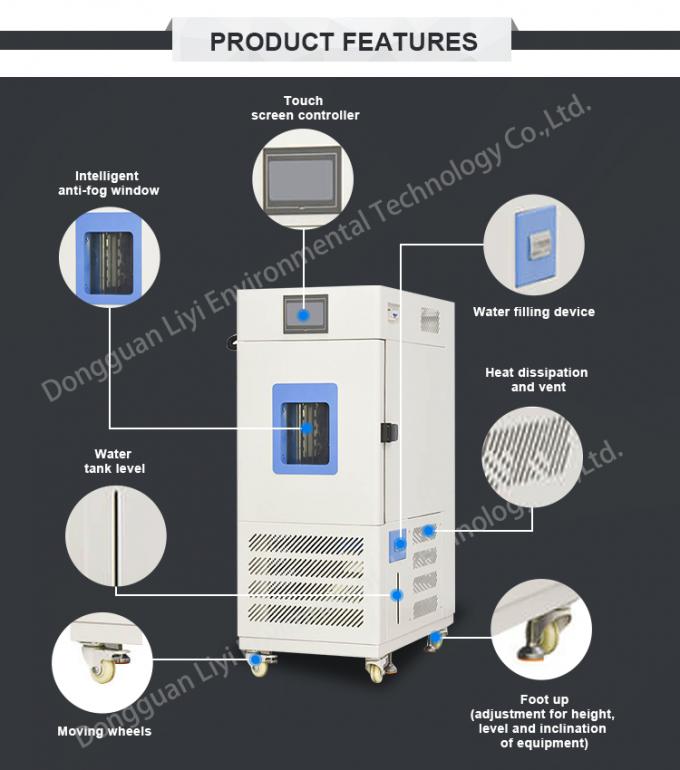 LIYI Sample Conditioning Temperature Humidity Chamber 80L Benchtop ...
