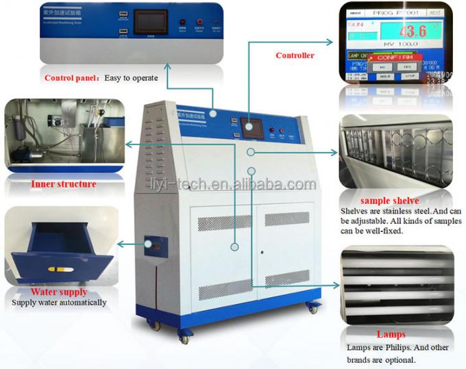 290nm 400nm Liyi Uv Testing Machine Astm Uv Curing Chamber